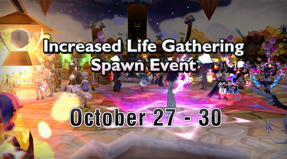 Increased Life Gathering Spawn Event | Flyff Universe