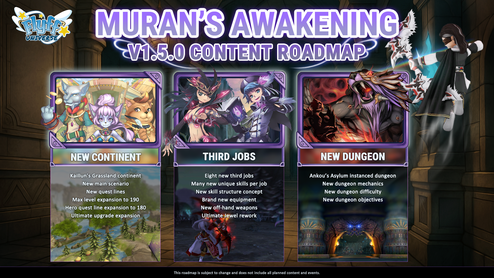 MURAN'S AWAKENING V1.5.0 CONTENT ROADMAP | Flyff Universe
